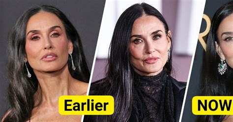 Fillers Removed Demi Moore Praised For Her Natural Appearance In