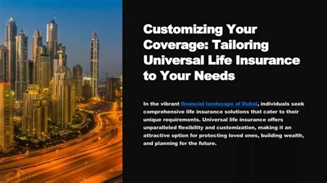 Ppt Customizing Your Coverage Tailoring Universal Life Insurance To