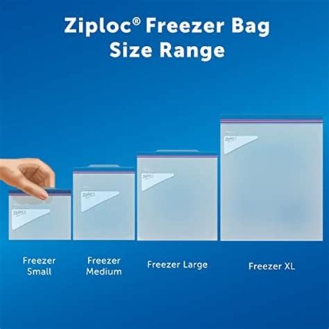 Ziploc Extra Large Food Storage Freezer Bags With Double Zipper Seal Misha Home