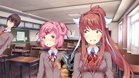 Ddlc Mod Natsuki Shoots Monika Youtube