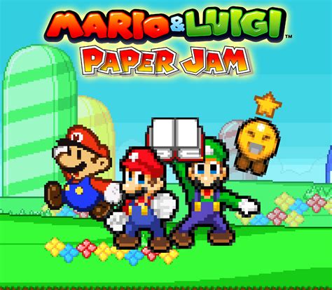 Mario And Luigi Paper Jam Poster My Version By Kratosgoji91 On