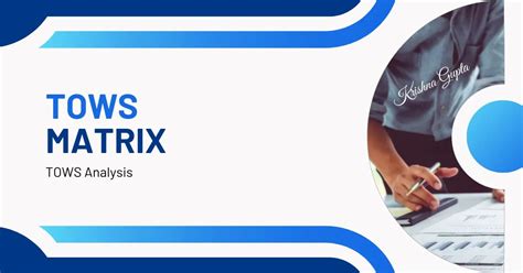 Leveraging The Tows Matrix For Strategic Growth In Indian Msmes A Comprehensive Guide Krishna