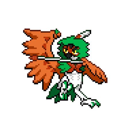 Decidueye Pokemon Owl Grass Ghost Transparent Png