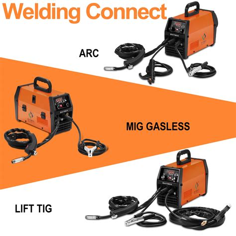 Buy Hitbox 3 In 1 Mig Welder Arc Lift Tig Mig Gasless Dual Voltage 110v