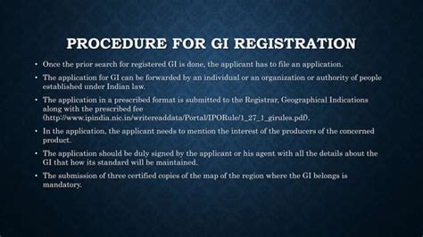 Procedure For Gi Registrationpptx Procedure For Gi Registrationpptx