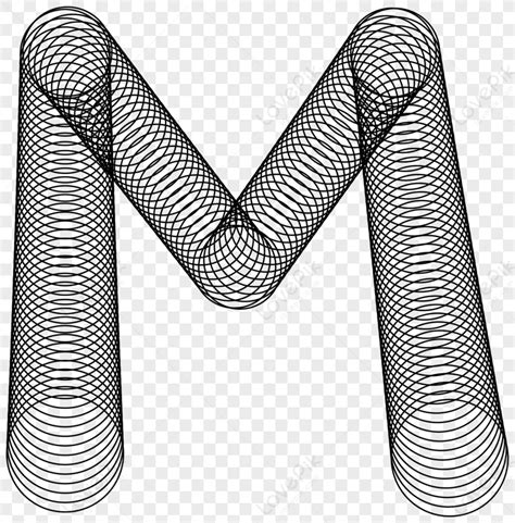 물결 글꼴 M Png 일러스트 무료 다운로드 Lovepik