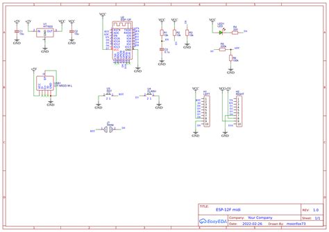 Esp 12f Midi Oshwlab
