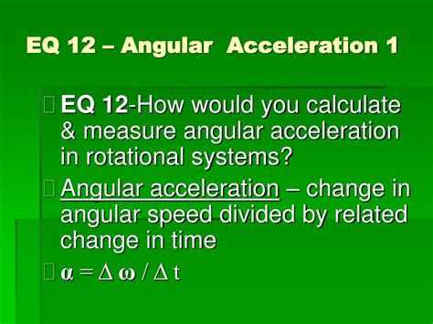 Ppt Speed Velocity And Acceleration In Linear And Rotational Systems Powerpoint Presentation