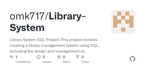 Github Omk717library System Library System Sql Project This