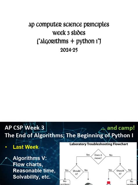 Ap Csp Week 3 Algorithms And Python I Pdf Time Complexity Applied
