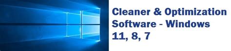11 Best Free Pc Optimizer Software For Windows 11 2024