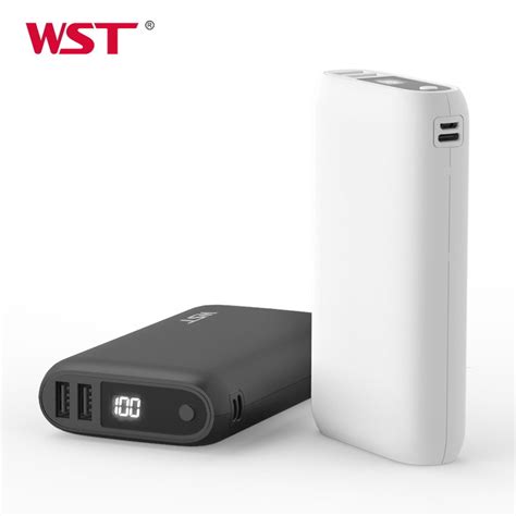 Fast Charging Pd 18W USB Portable 20000 MAh Power Bank With Digital