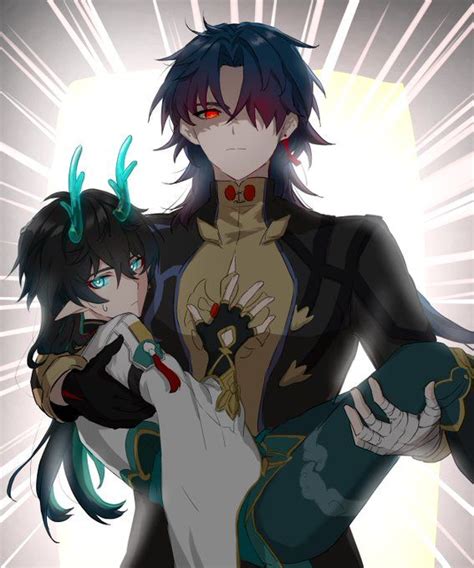 ปักพินโดย Idiot Yes ใน 🍡💮art Genshin Impact X Honkai Star Reil 💮🍡 ในปี