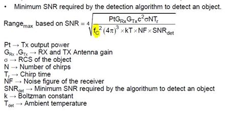 Awr1243 Fc Meaning In Snr Calculation Formula Sensors Forum Sensors Ti E2e Support Forums