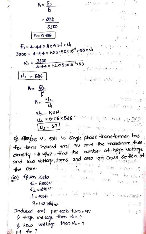Transformers Definition Construction Working Principle Emf Equation Losses Efficiency
