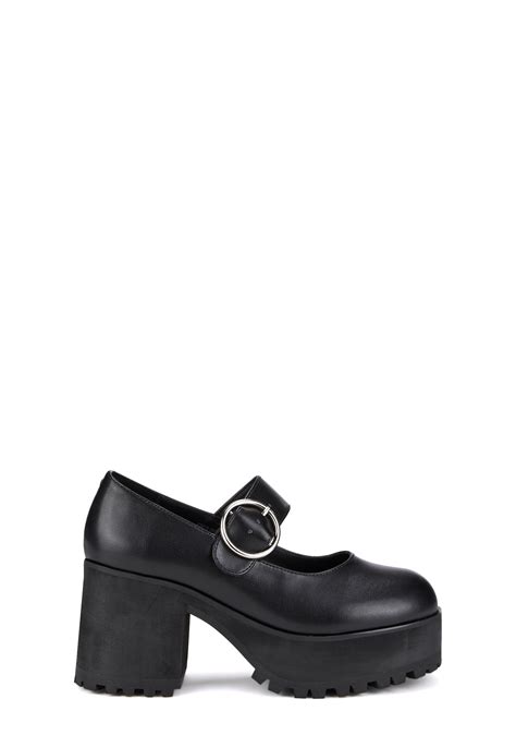 Current Mood Platform Mary Janes Black Dolls Kill