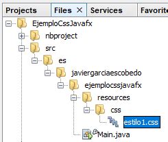 Hojas de estilo CSS con JavaFX Sitio Web de Javier García Escobedo