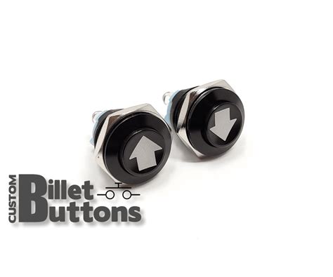 16mm Up Down Arrow Buttons Without Led Momentary Custom Billet Buttons