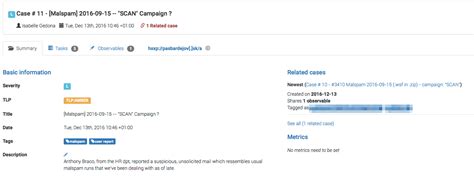 Thehive 291 A Case Merging Example Thehive Project