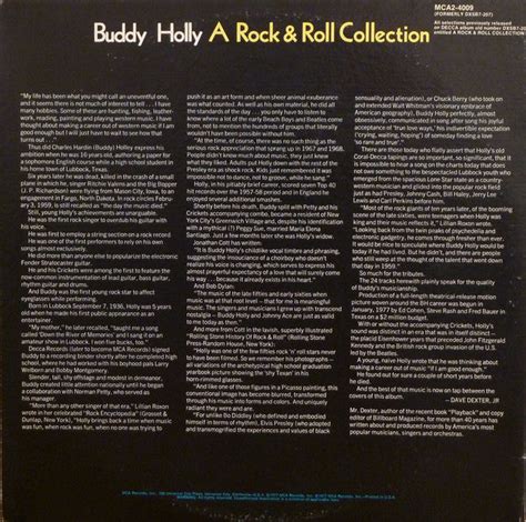 Buy Buddy Holly A Rock And Roll Collection 2xlp Comp Re Rp Glo