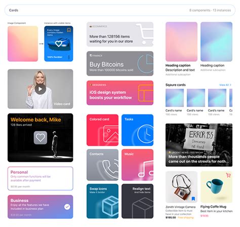 Figma IOS Components Design Kit Team Library UI Behance