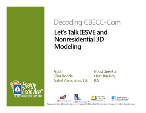 Energy Code Ace Download Handout