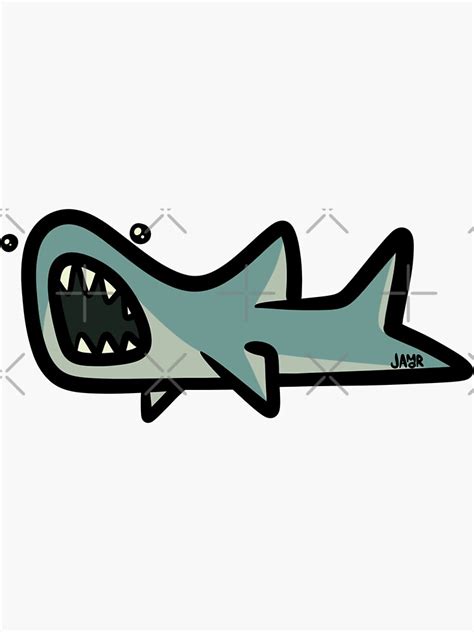 Shwark Sticker For Sale By Jastinamor Redbubble