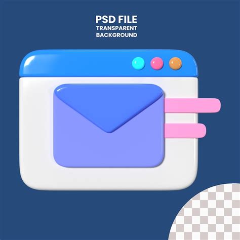 Premium Psd Email 3d Illustration Icon