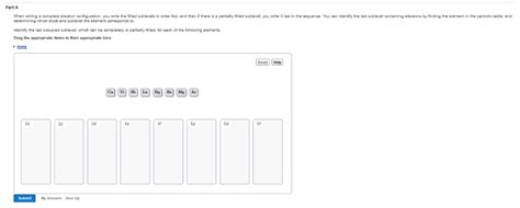 Solved When Writing A Complete Electron Configuration You