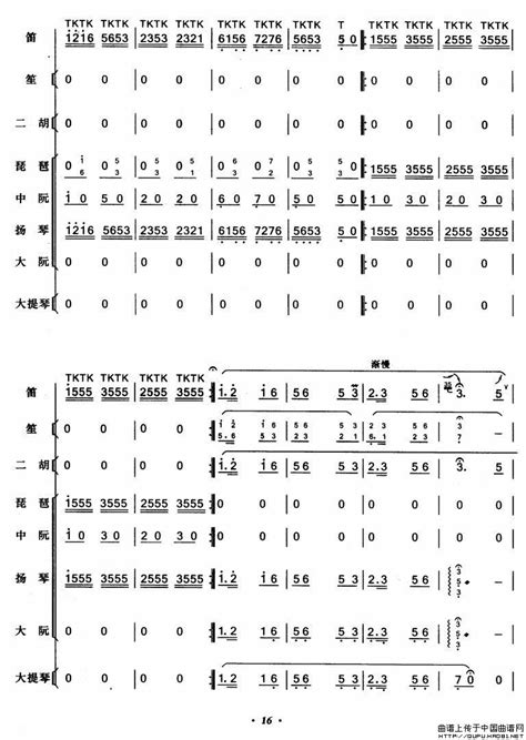 枣园春色（笛子伴奏总谱）