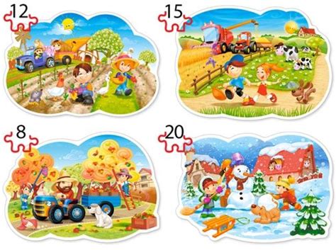 4 пъзела с големи части Четирите сезона Store Bg