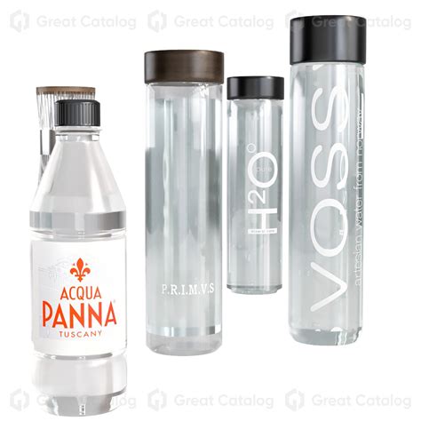 Bottles Mineral Water Collection No2 3d Model Greatcatalog 111461