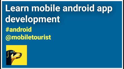 create your first android app youtube