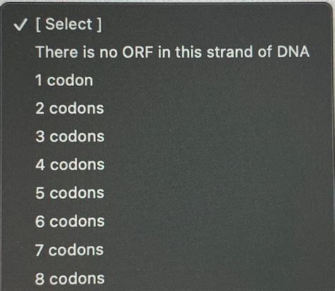 Solved Now Practice Finding ORFs Within Strands Of DNA Chegg