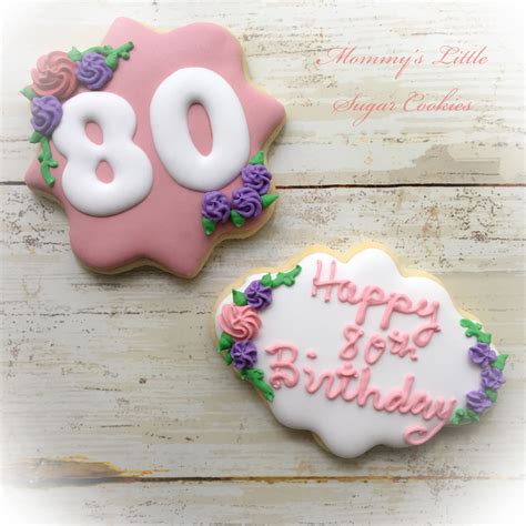 80th Birthday Cookies For A Memorable Celebration
