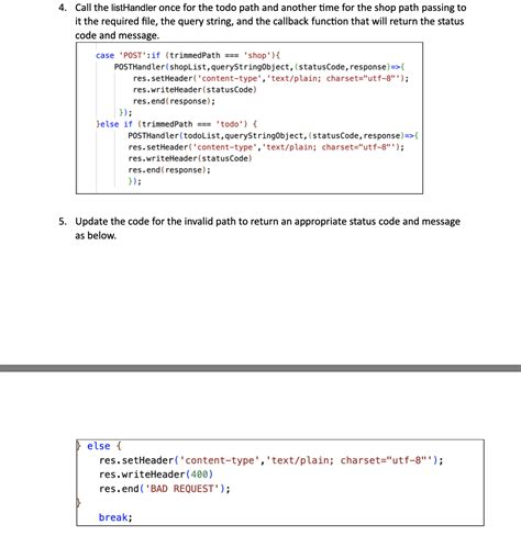Solved PART 3 Fill In The Logic For The POST Method And The Chegg Com