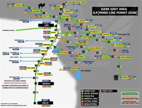 Road Maps Ladakh Spiti Falconriders