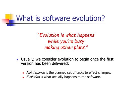 PPT Understanding Software Evolution PowerPoint Presentation Free Download ID