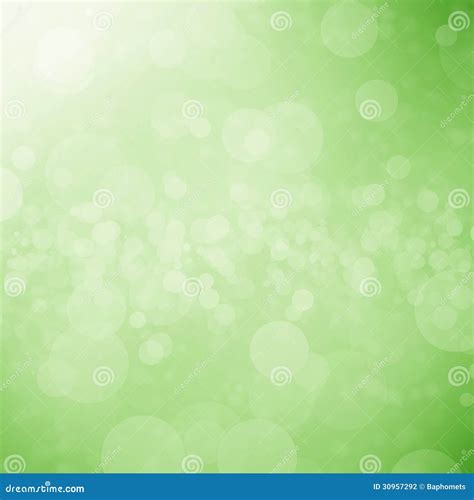 Green Bokeh And Light Background Stock Illustration Illustration Of