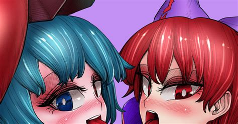 東方project 舌長い二人 みしまのイラスト Pixiv