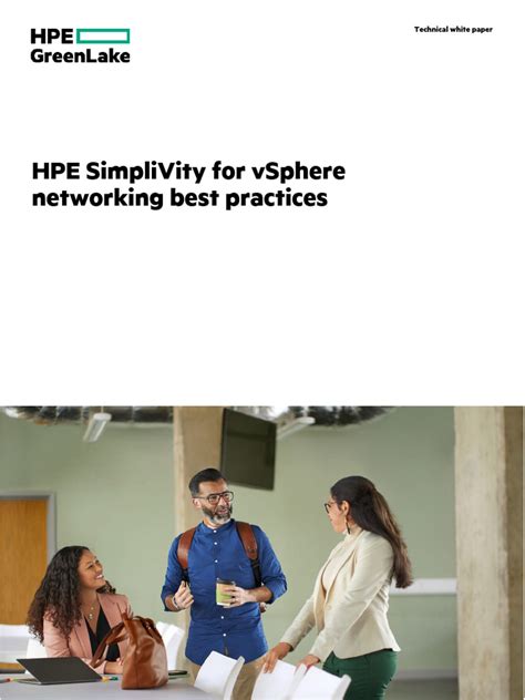 Hpe Simplivity For Vsphere Networking Best Practices A50000783enw Pdf