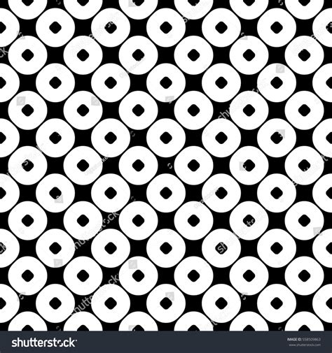 Vector Seamless Pattern Abstract Monochrome Geometric Stock Vector Royalty Free