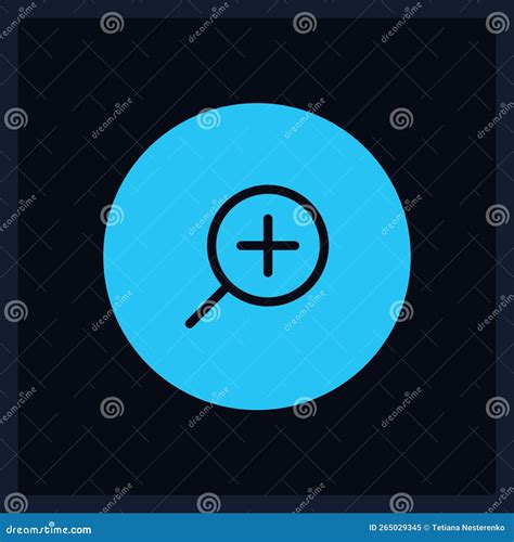 Active Zoom In Button Ui Element Template Stock Vector Illustration Of Menu Closer 265029345