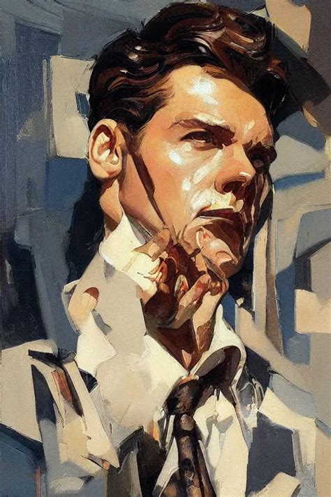 Mr Krabs Painting By Jc Leyendecker Phil Hale Stable Diffusion