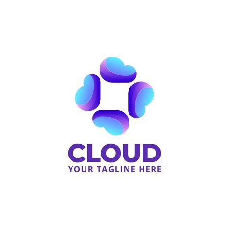 Cloud Abstract Logo For Technology App Software Logo Company 12888954 Vector Art At Vecteezy