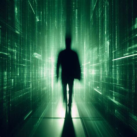Premium Photo Timelapse Motion Blur Entering The Matrix