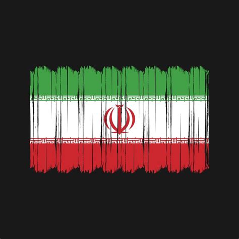 Iran Flag Brush Vector National Flag Brush Vector Design 11472966