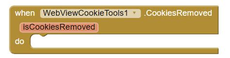 how to clear web viewer cookies in app inventor