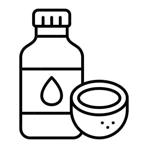 Premium Vector Coconut Oil Icon