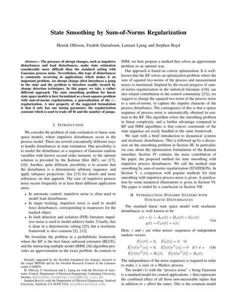 pdf state smoothing by sum of norms regularization